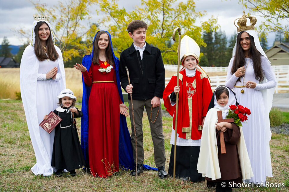 Saint Costumes Over the Years - Shower of Roses Blog