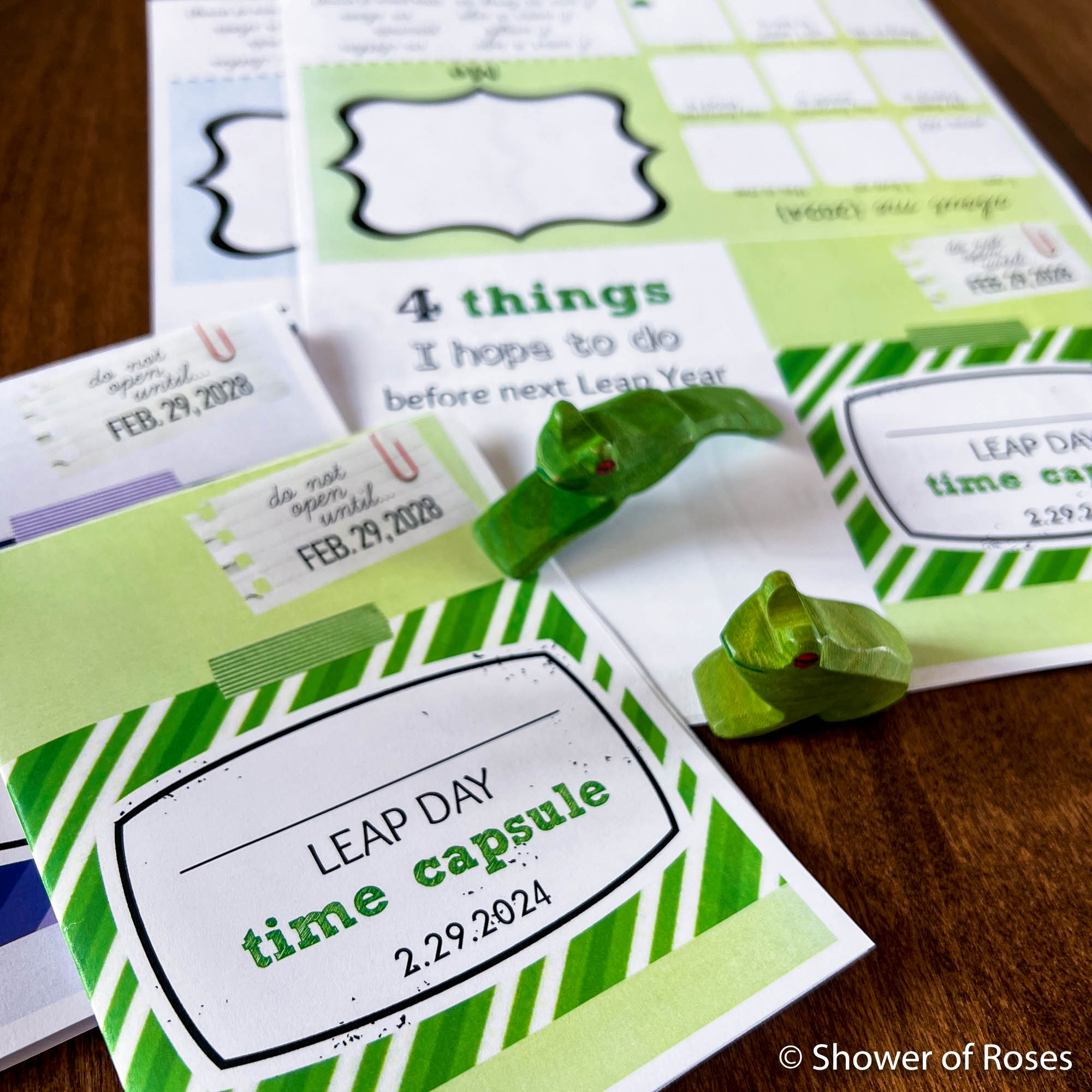 Leap Day Time Capsule {Free Printable} - Shower of Roses Blog
