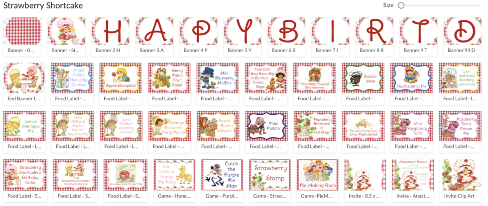 Strawberry Shortcake Party Printables - Shower of Roses Blog