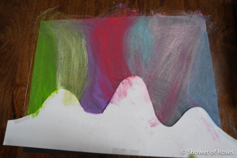The Northern Lights: An Art Project with the Kids - Shower of Roses Blog
