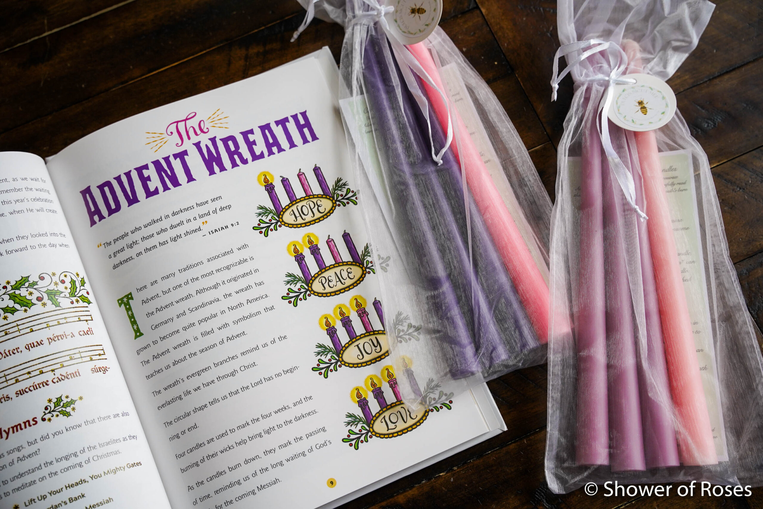 Order Your Advent Candles + Wooden Advent Wreath Giveaway! - Shower of ...
