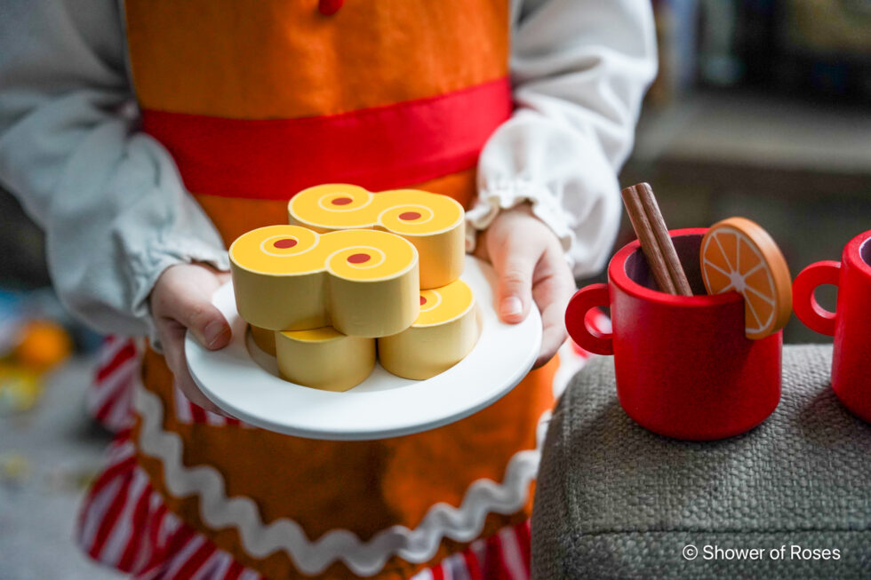 St. Lucia Buns & Swedish Glögg Wooden Play Food - Shower of Roses Blog